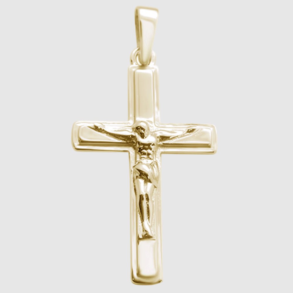 👑 79 Kings | Gold Jesus Cross Pendant | Mens Faith Jewelry